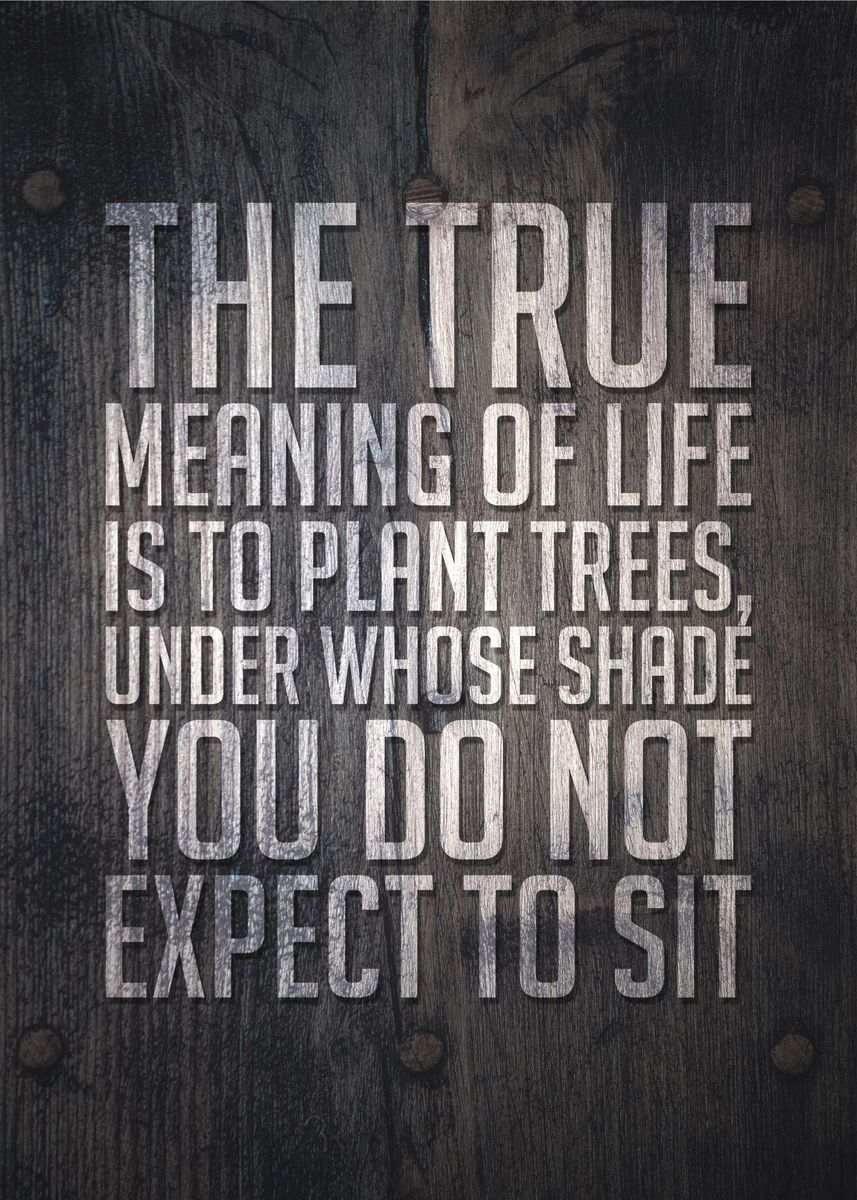 'The true meaning of life ' Poster, picture, metal print, paint by d ...