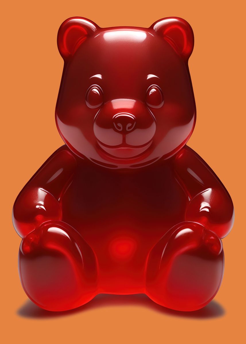 'Gummy Bear' Poster, picture, metal print, paint by Portokalis | Displate