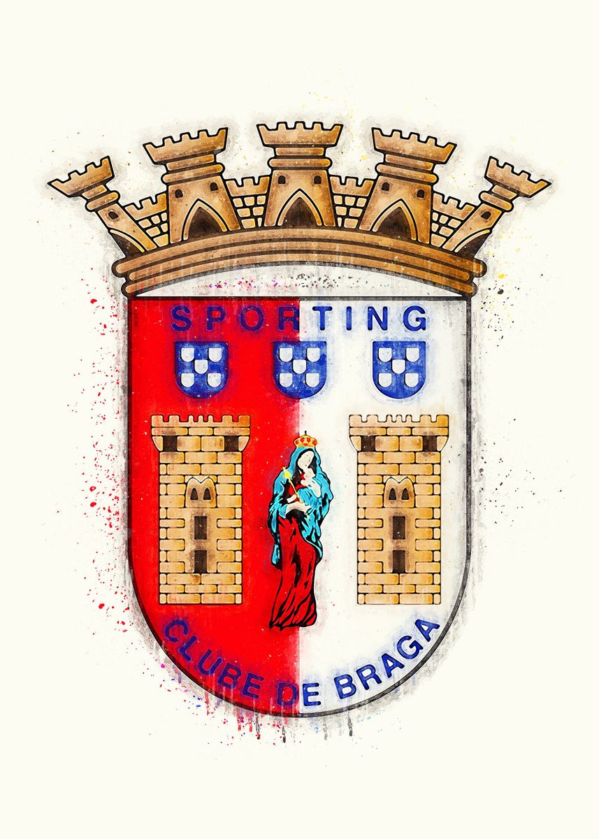 'Braga' Poster, picture, metal print, paint by MarjorieC Newlin | Displate