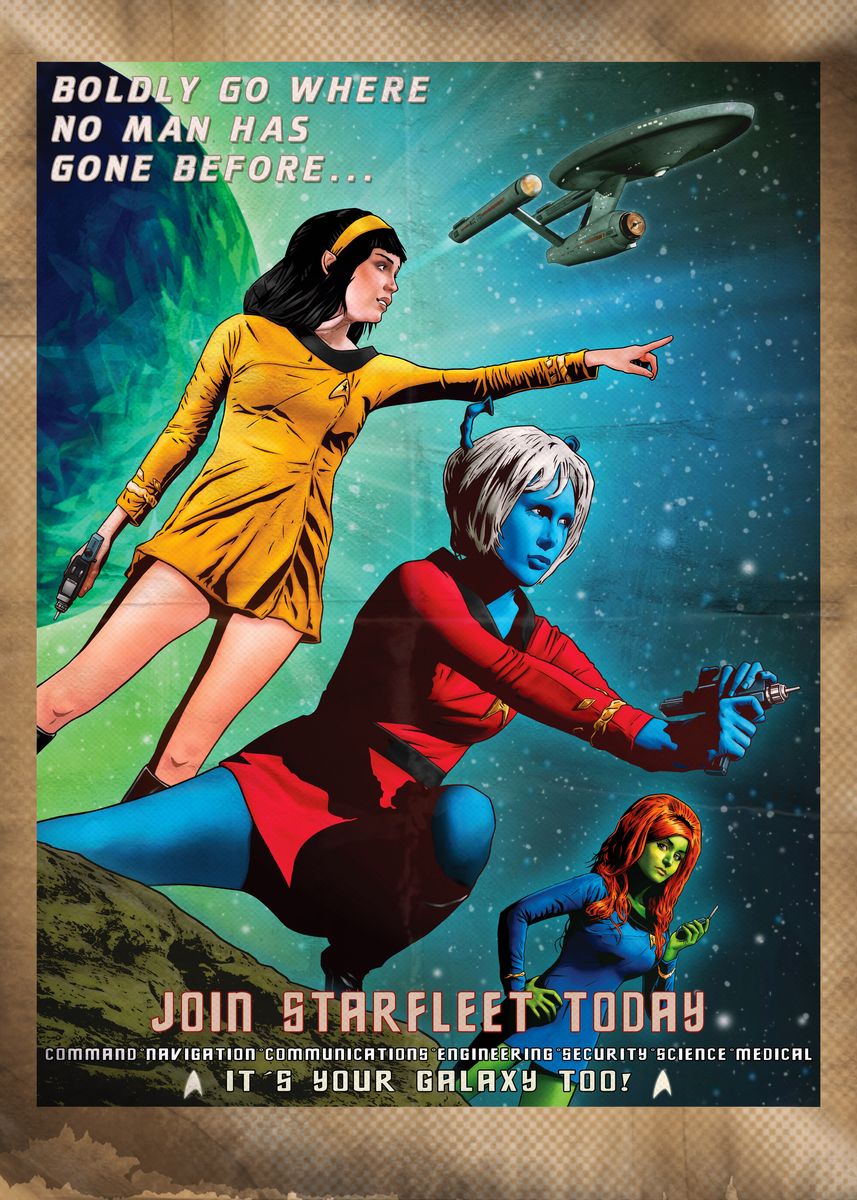 'Join Starfleet Today!' Poster, picture, metal print, paint by Star Trek | Displate