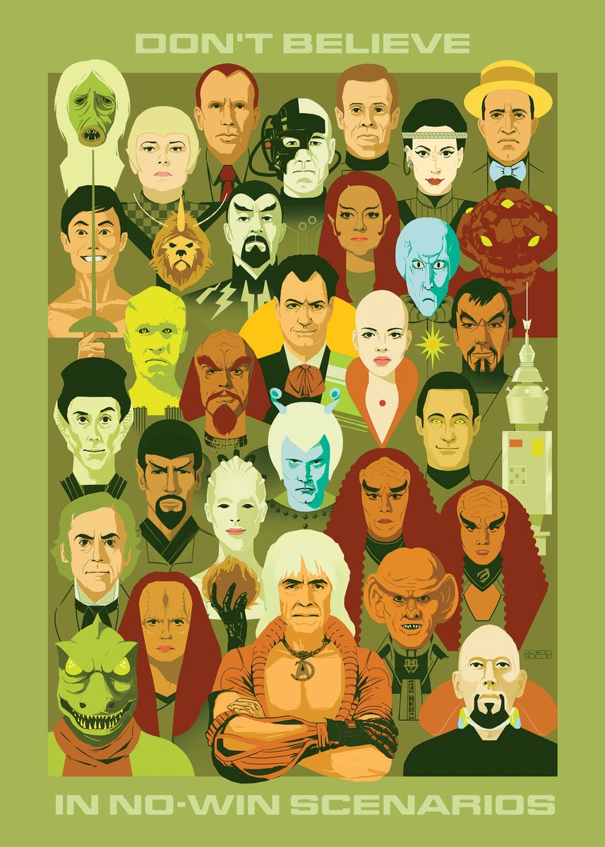 'No-win scenario' Poster, picture, metal print, paint by Star Trek ...