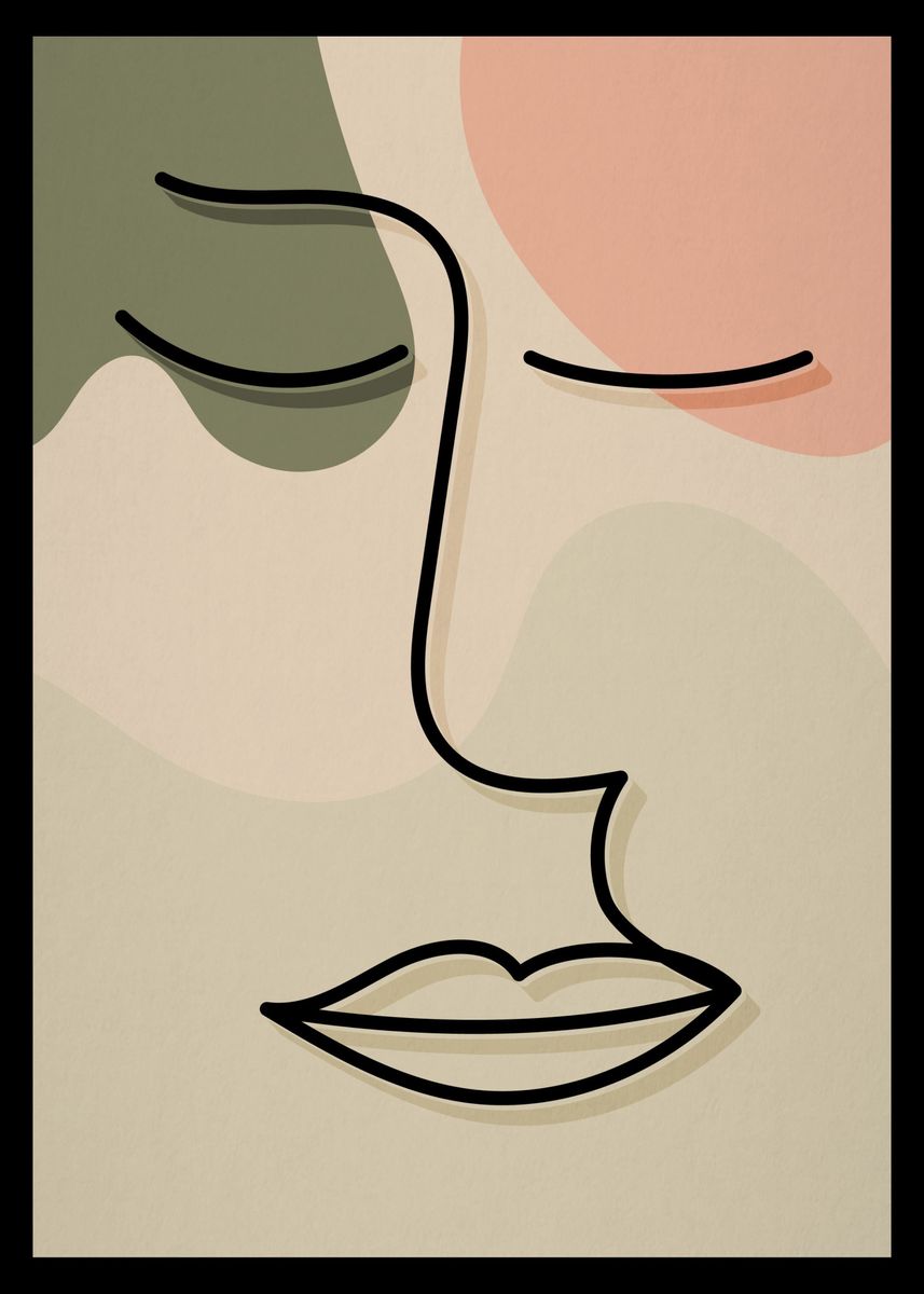 'Abstract Face Art' Poster, picture, metal print, paint by Wezt Studio ...