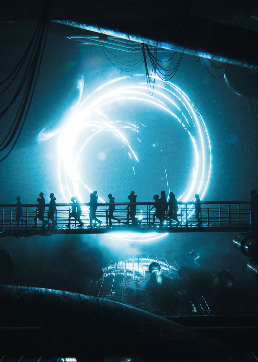 'THIS WAY' Poster, picture, metal print, paint by LA BARBED | Displate