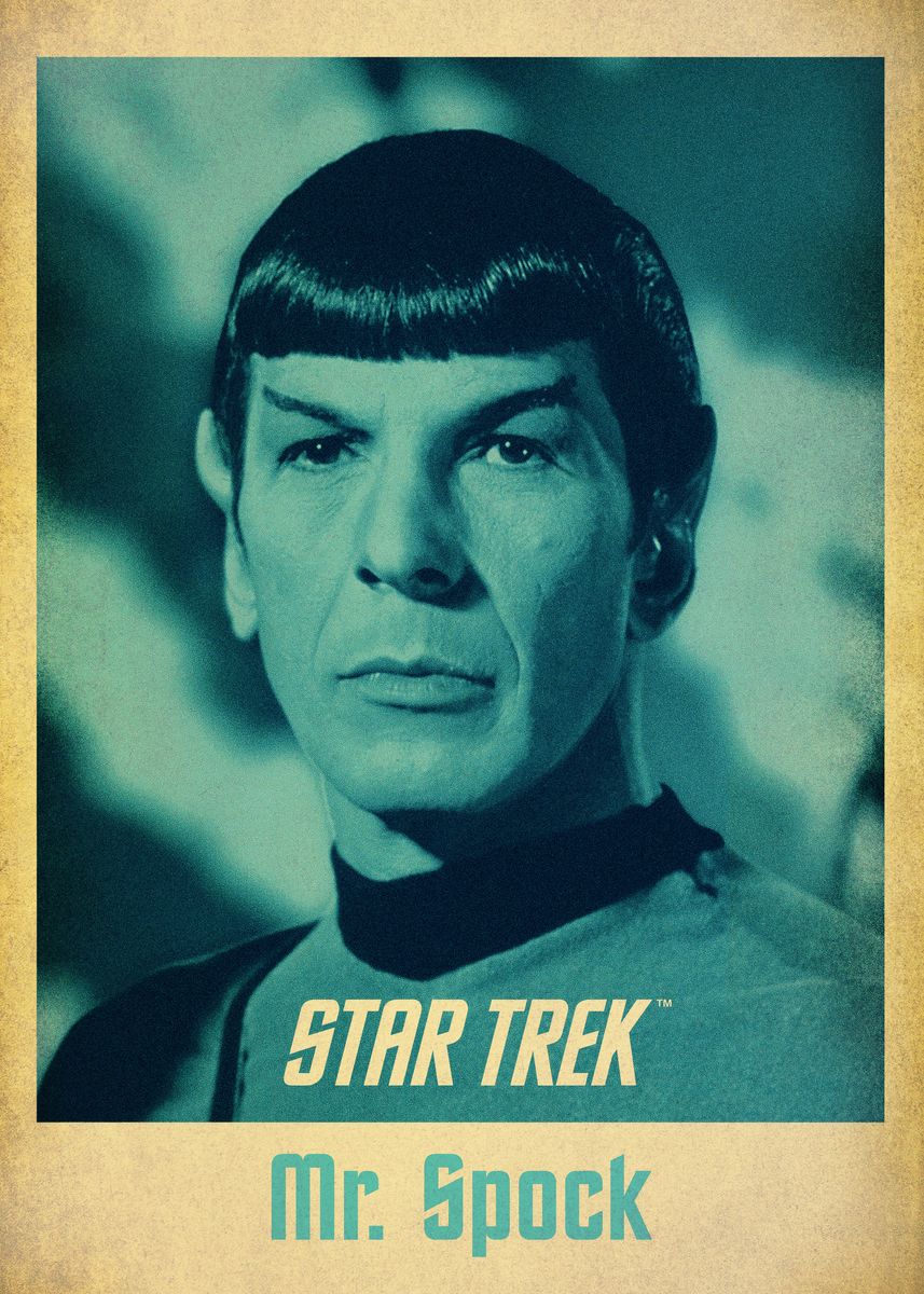 'Mr. Spock Blue' Poster, picture, metal print, paint by Star Trek ...
