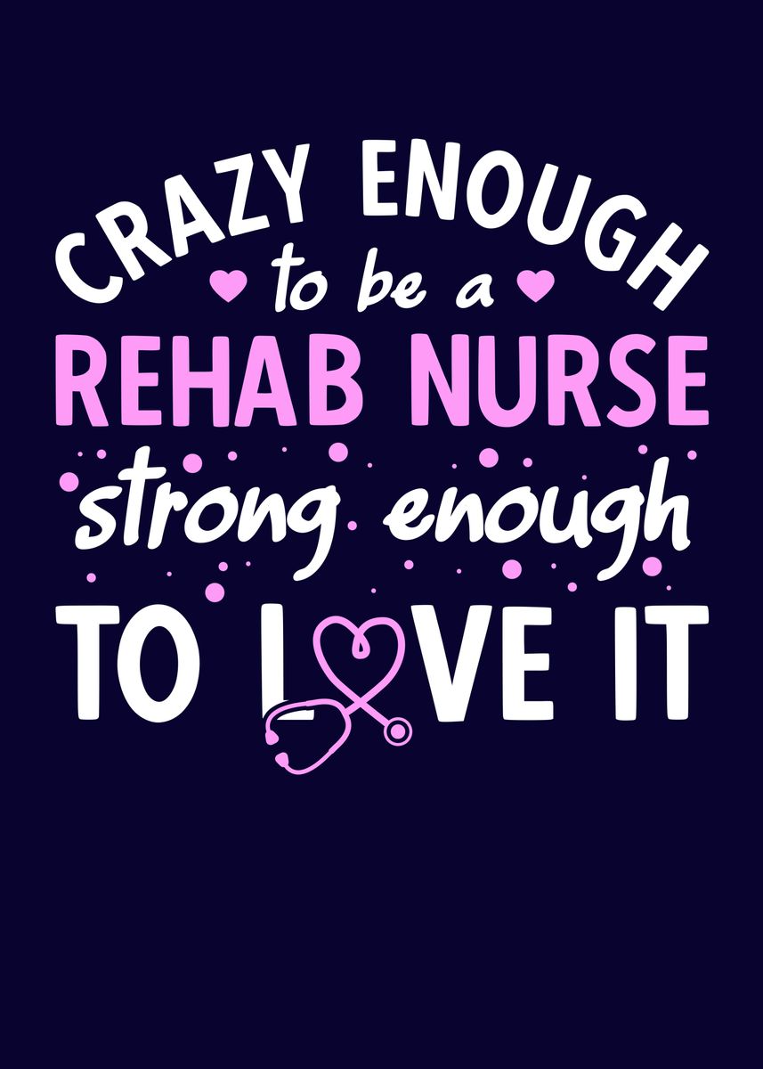 'Funny Rehab Nurse' Poster, picture, metal print, paint by MzumO | Displate