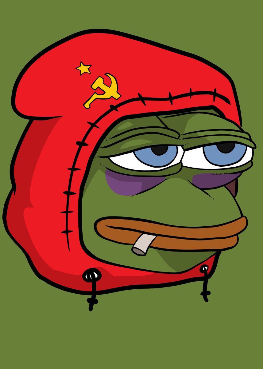 'capitalism pepe' Poster, picture, metal print, paint by eunoia | Displate