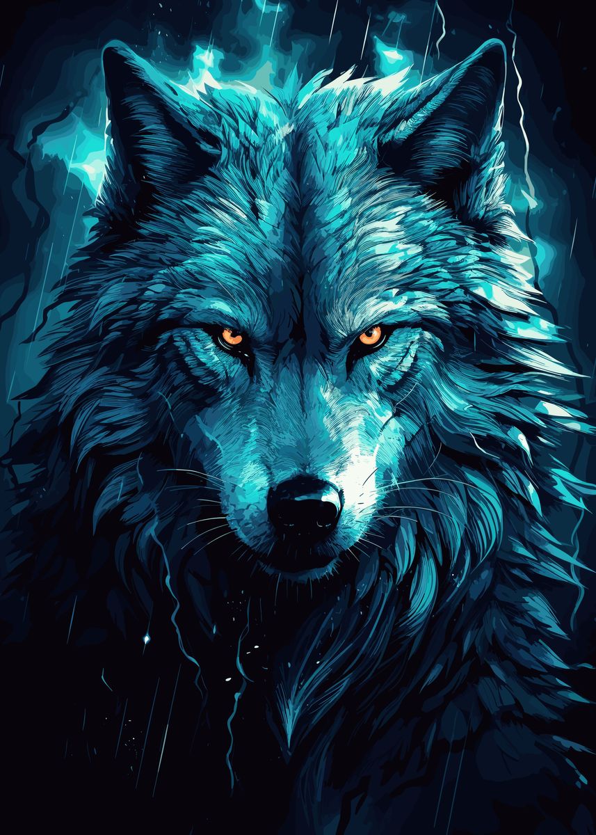 'Fenrir the Norse Wolf' Poster, picture, metal print, paint by Aron ...