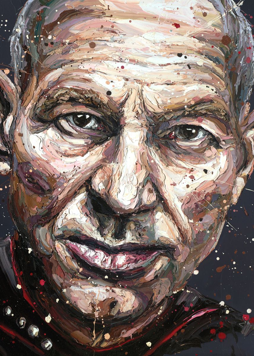 'Jean-Luc Picard Portrait' Poster, picture, metal print, paint by Star ...