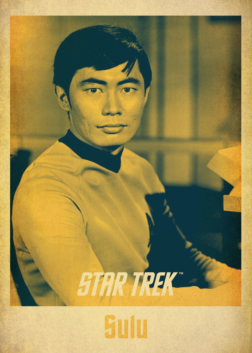 'Sulu Yellow' Poster, picture, metal print, paint by Star Trek | Displate