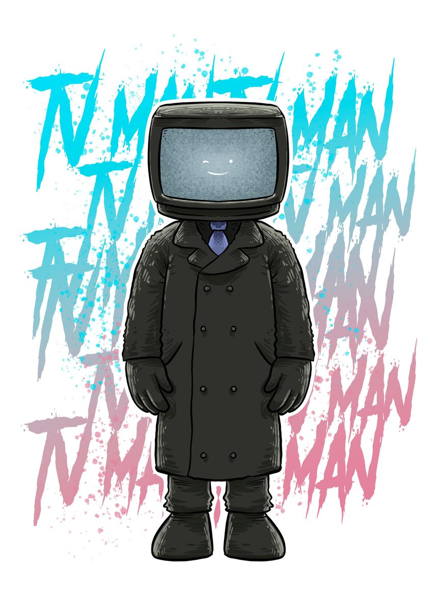 'skibidi toilet fan art' Poster, picture, metal print, paint by ...