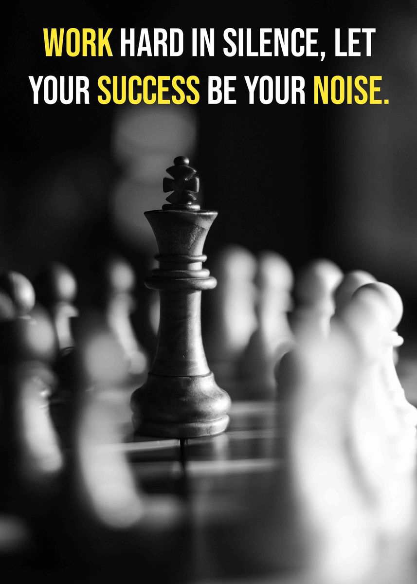 'work hard ' Poster by KAZE | Displate