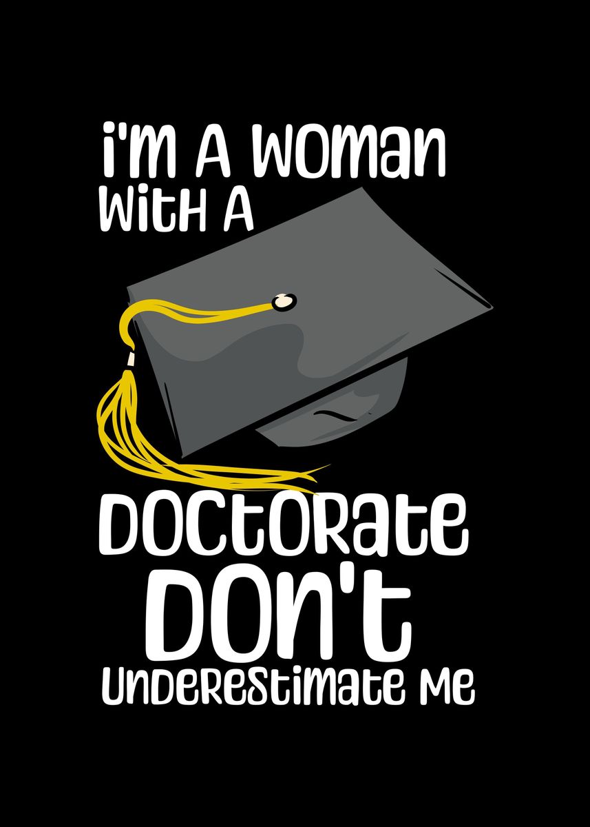 'Woman With A Doctorate' Poster, picture, metal print, paint by Uwe ...