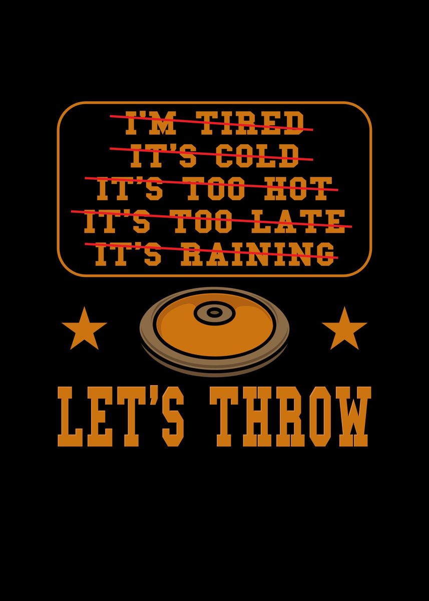 'Lets Throw' Poster, picture, metal print, paint by Uwe Seibert | Displate