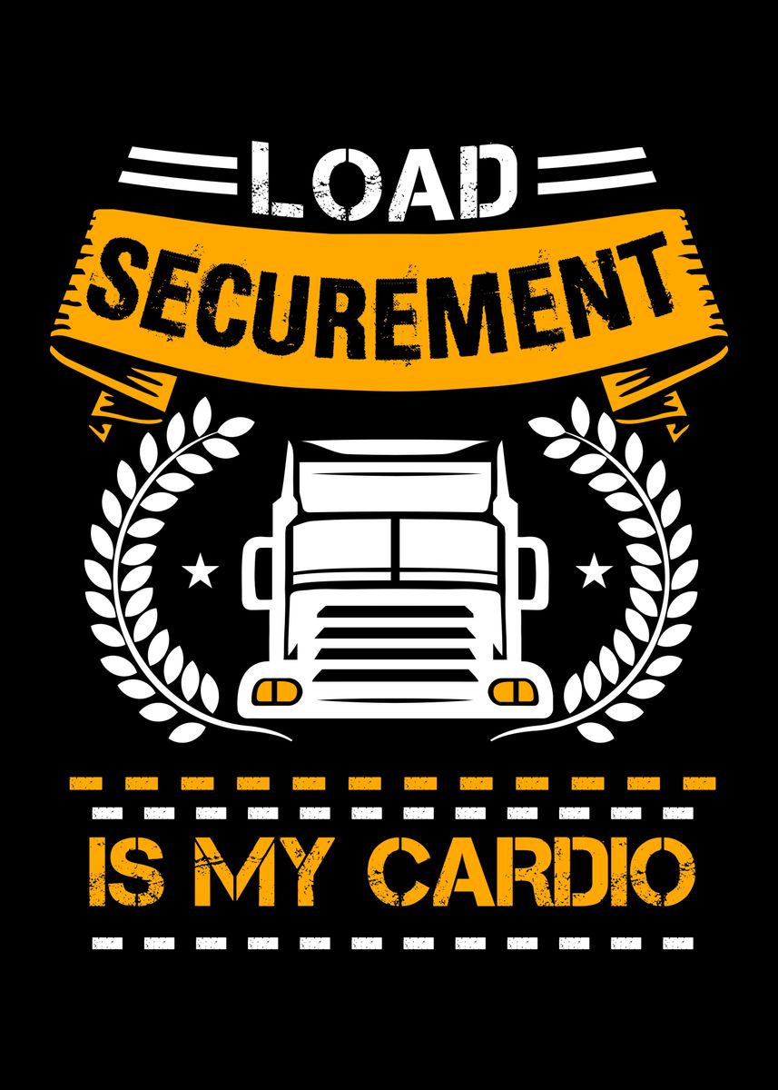 'Trucking Flatbedder Cargo' Poster, picture, metal print, paint by ...