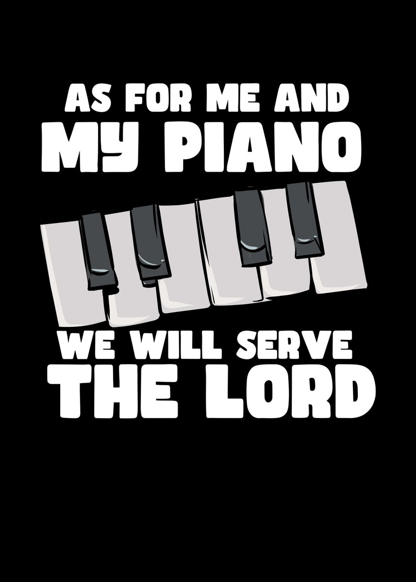 'Me And My Piano' Poster, picture, metal print, paint by Uwe Seibert ...