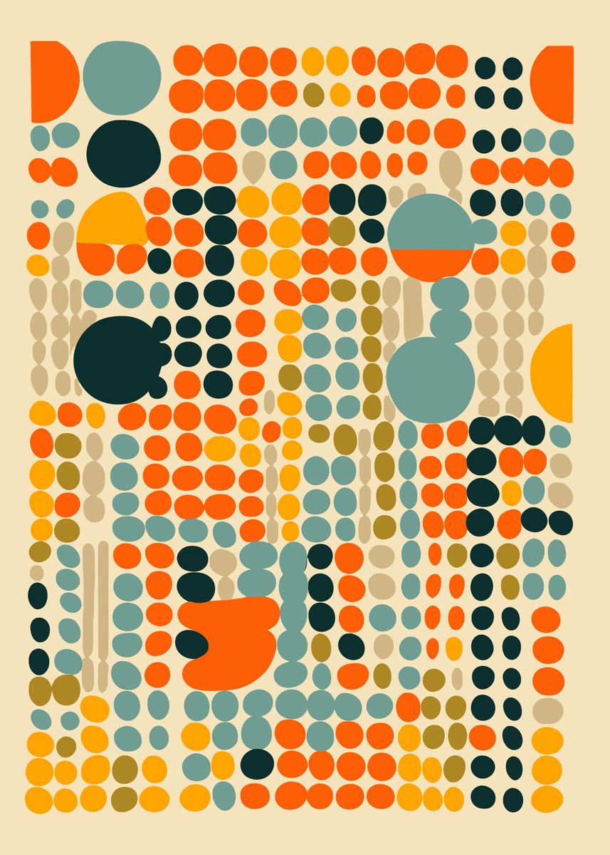 'MCM DOTS POSTER' Poster by BluePinkPanther | Displate