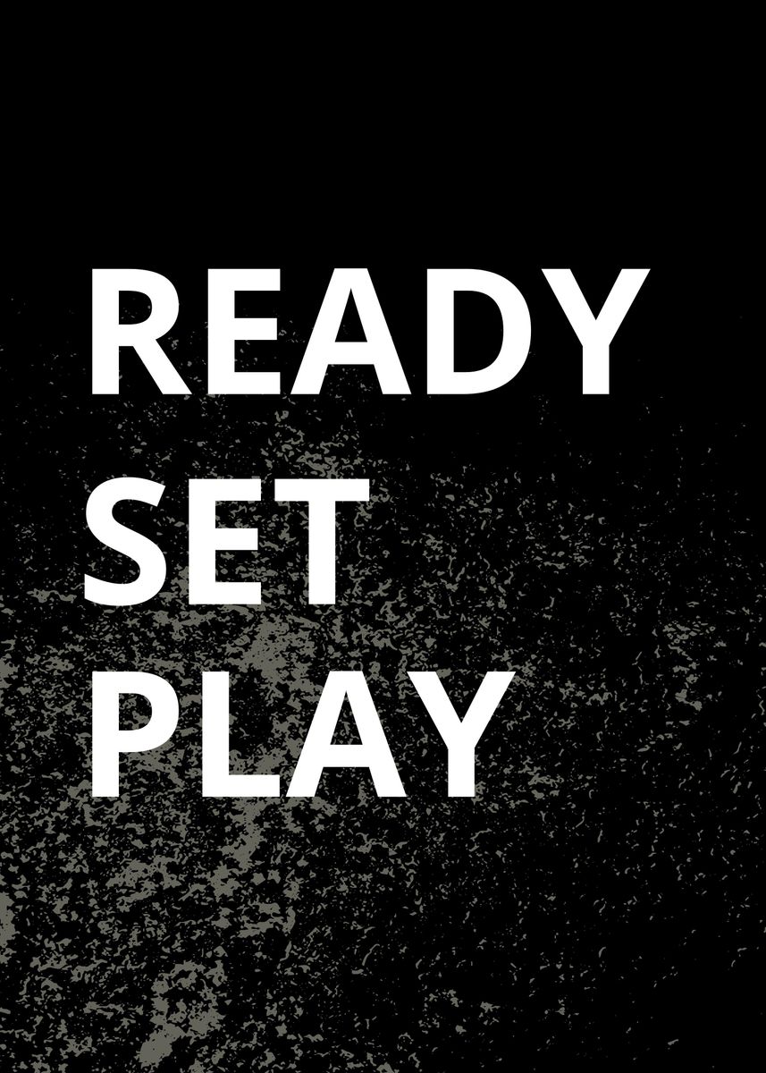 'Ready set play' Poster, picture, metal print, paint by EDSON RAMOS ...
