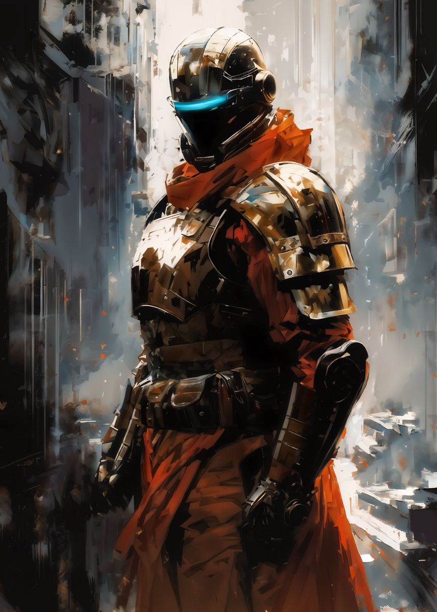 'Space soldier' Poster by Lukasz Kobylka | Displate