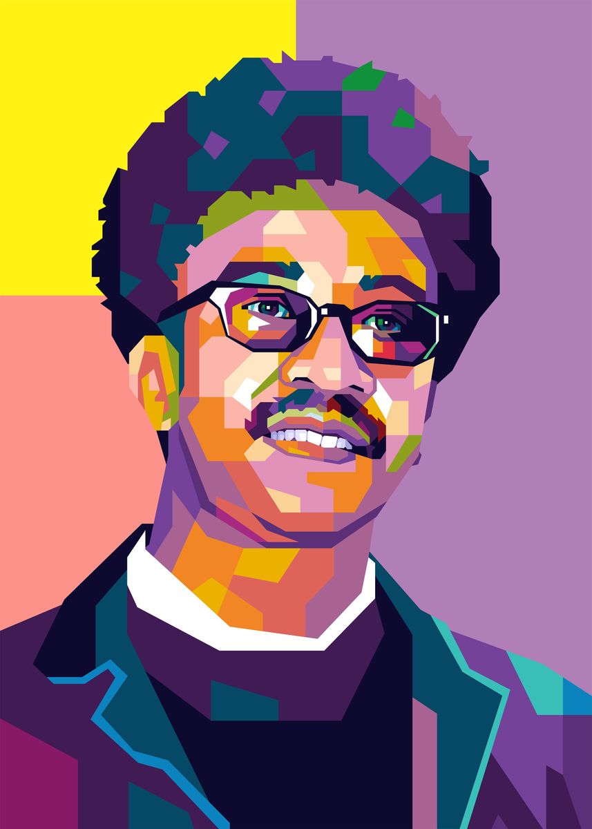 'Jamil Al Amin' Poster, picture, metal print, paint by Mas Nono | Displate