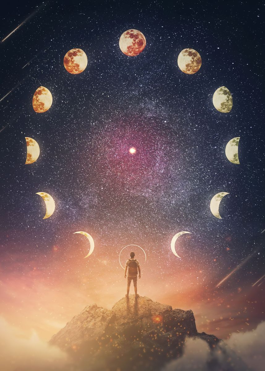 'Lunar eclipse' Poster by PsychoShadow | Displate