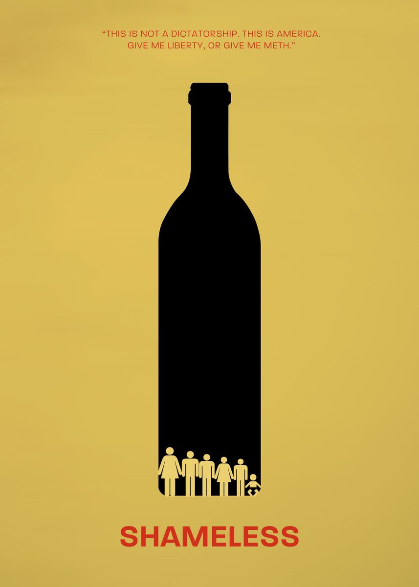 'Shameless' Poster, picture, metal print, paint by MyDigitalMind | Displate