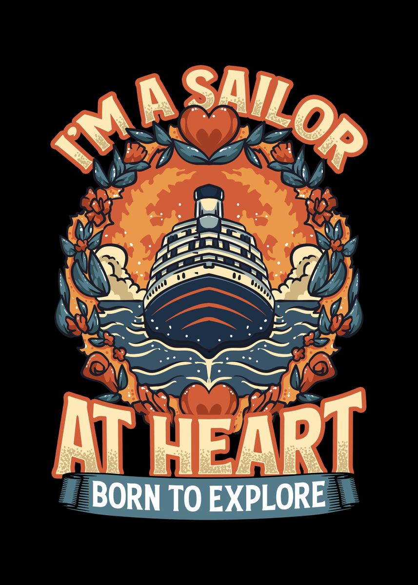 'Sailing Cruise Lovers' Poster, picture, metal print, paint by Lukes ...