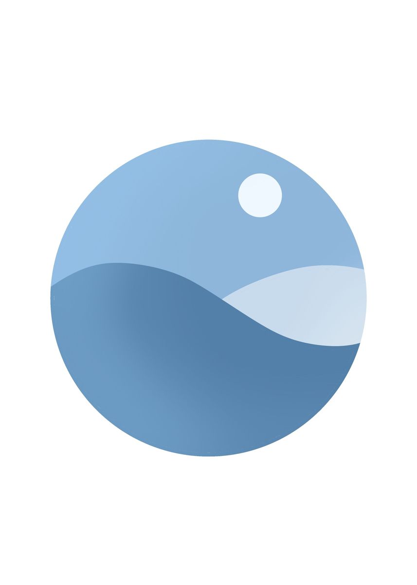 'Ocean and Moon' Poster, picture, metal print, paint by Wisnu Harjanta ...