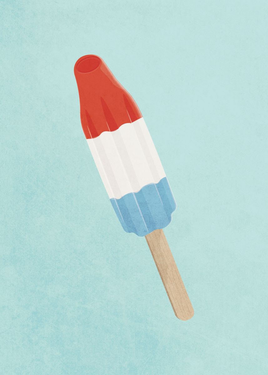 'Bomb pop popsicle' Poster, picture, metal print, paint by Ricky Aditya ...