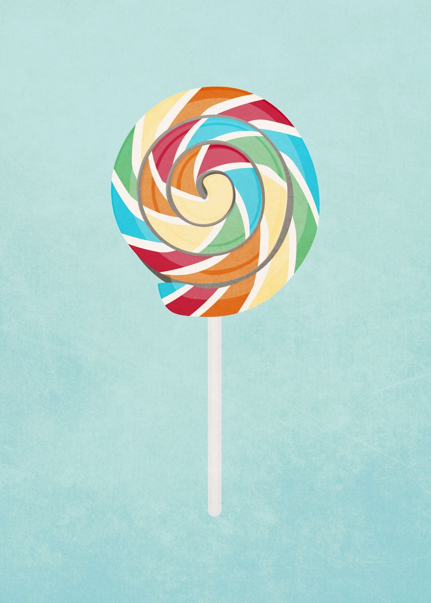'Vintage lollipop' Poster by Ricky Aditya | Displate