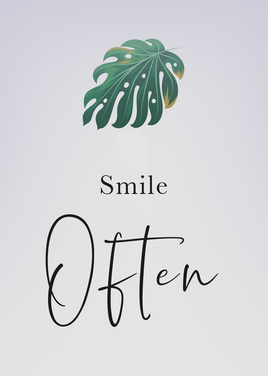 'Smile Often' Poster by Evan Arrington | Displate