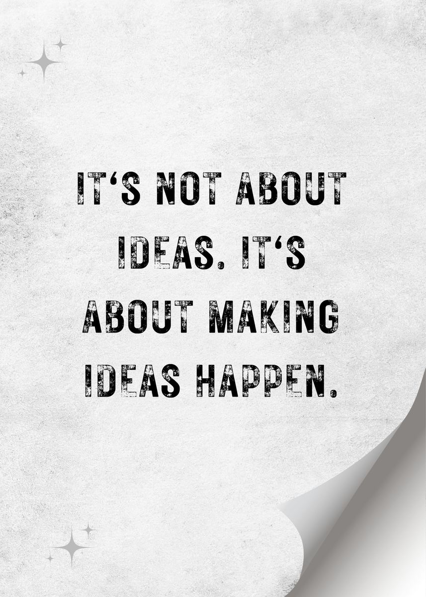 'Mindset is everything' Poster, picture, metal print, paint by Tech Manis | Displate