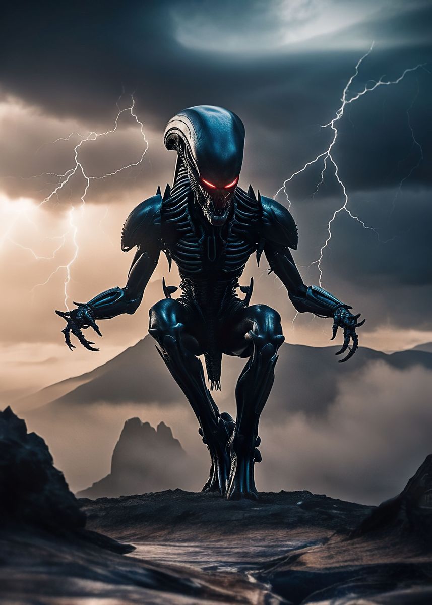 'The new ruler of Earth' Poster, picture, metal print, paint by Malecky ...