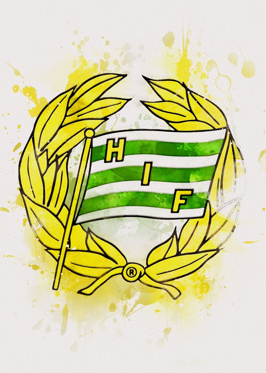 'Hammarby IF' Poster, picture, metal print, paint by EstellKirlin ...