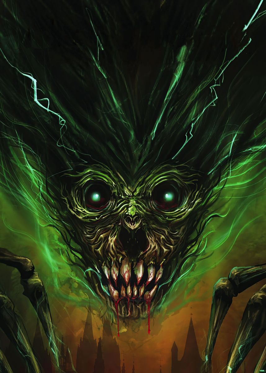 'Demon Blood' Poster by Stu Pidroid | Displate