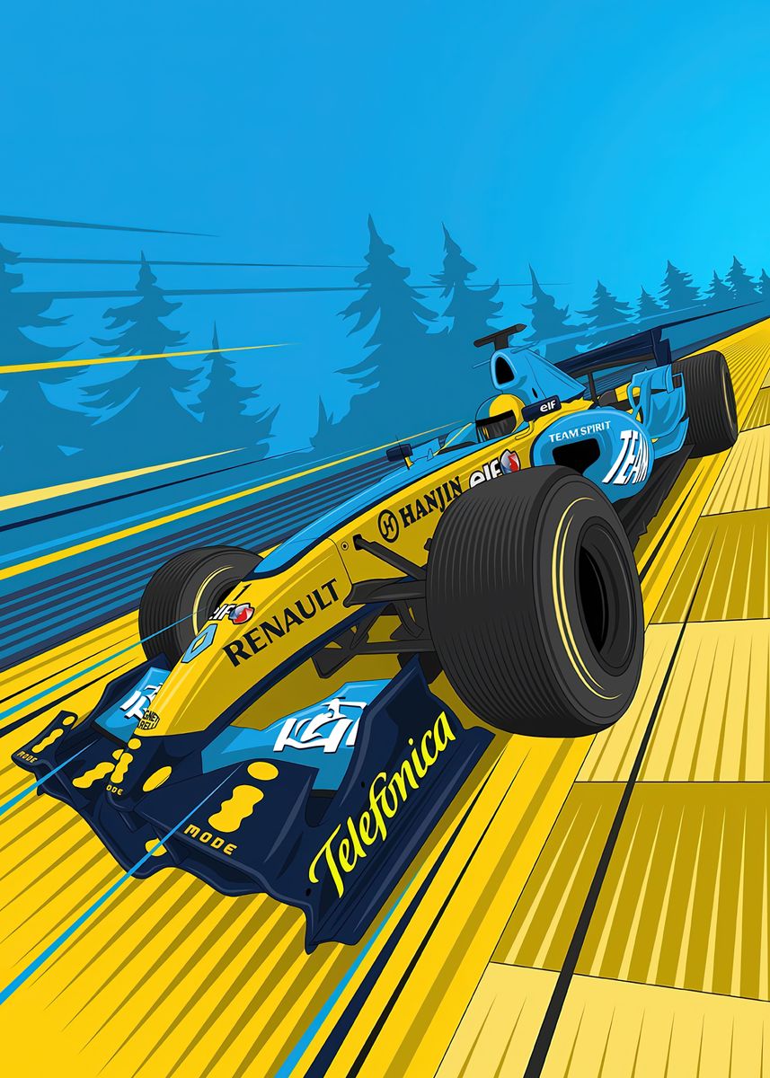 ' F1 Renault R25 ' Poster by simple man | Displate