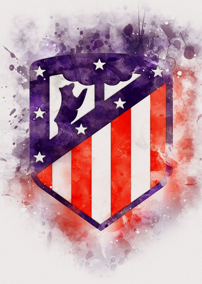 'Atletico Madrid' Poster, picture, metal print, paint by MarjorieC ...