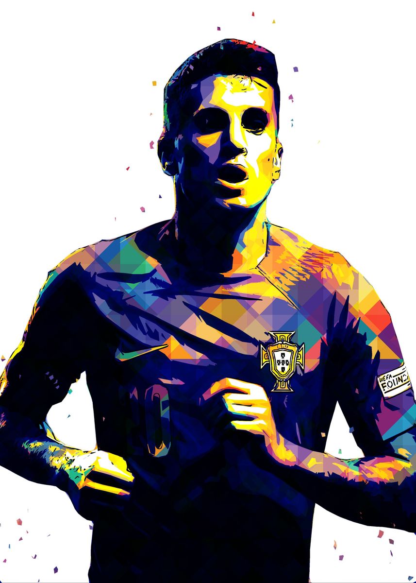 'Joao Cancelo Portugal' Poster, picture, metal print, paint by ...