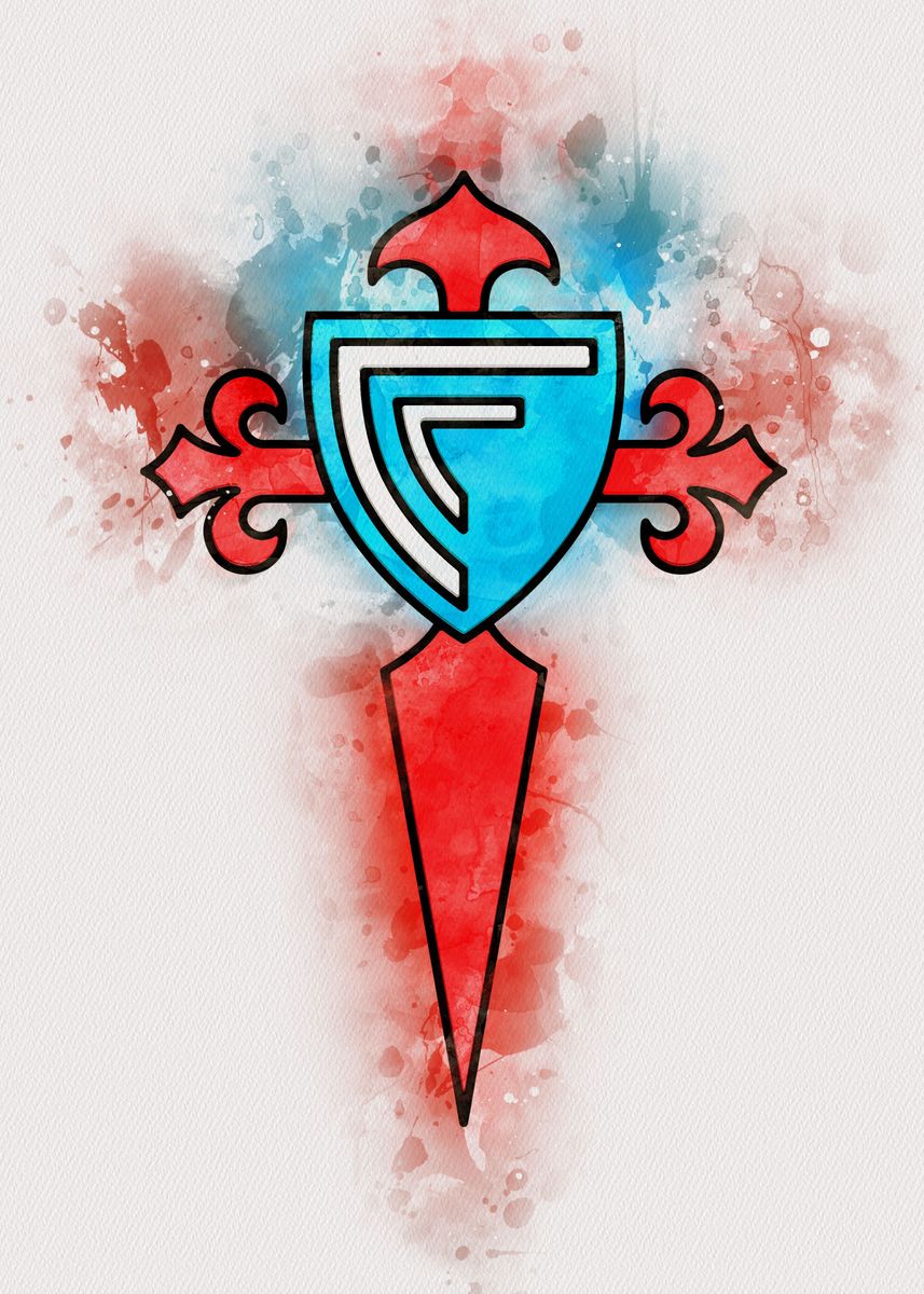 'Celta de Vigo' Poster, picture, metal print, paint by MarjorieC Newlin ...