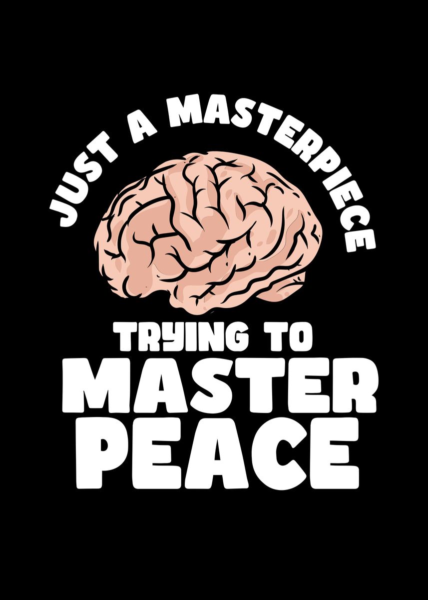 'Trying To Master Peace' Poster, picture, metal print, paint by Uwe ...