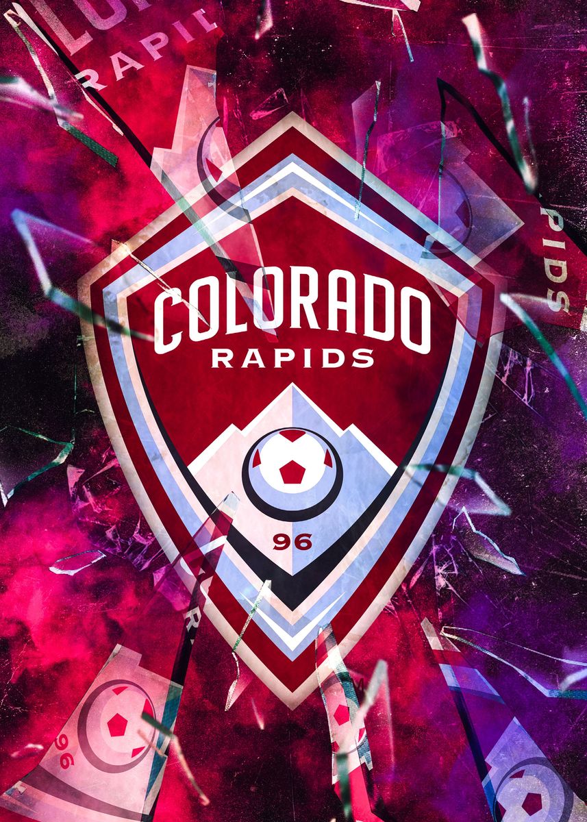'Colorado Rapids' Poster, picture, metal print, paint by David Pup ...