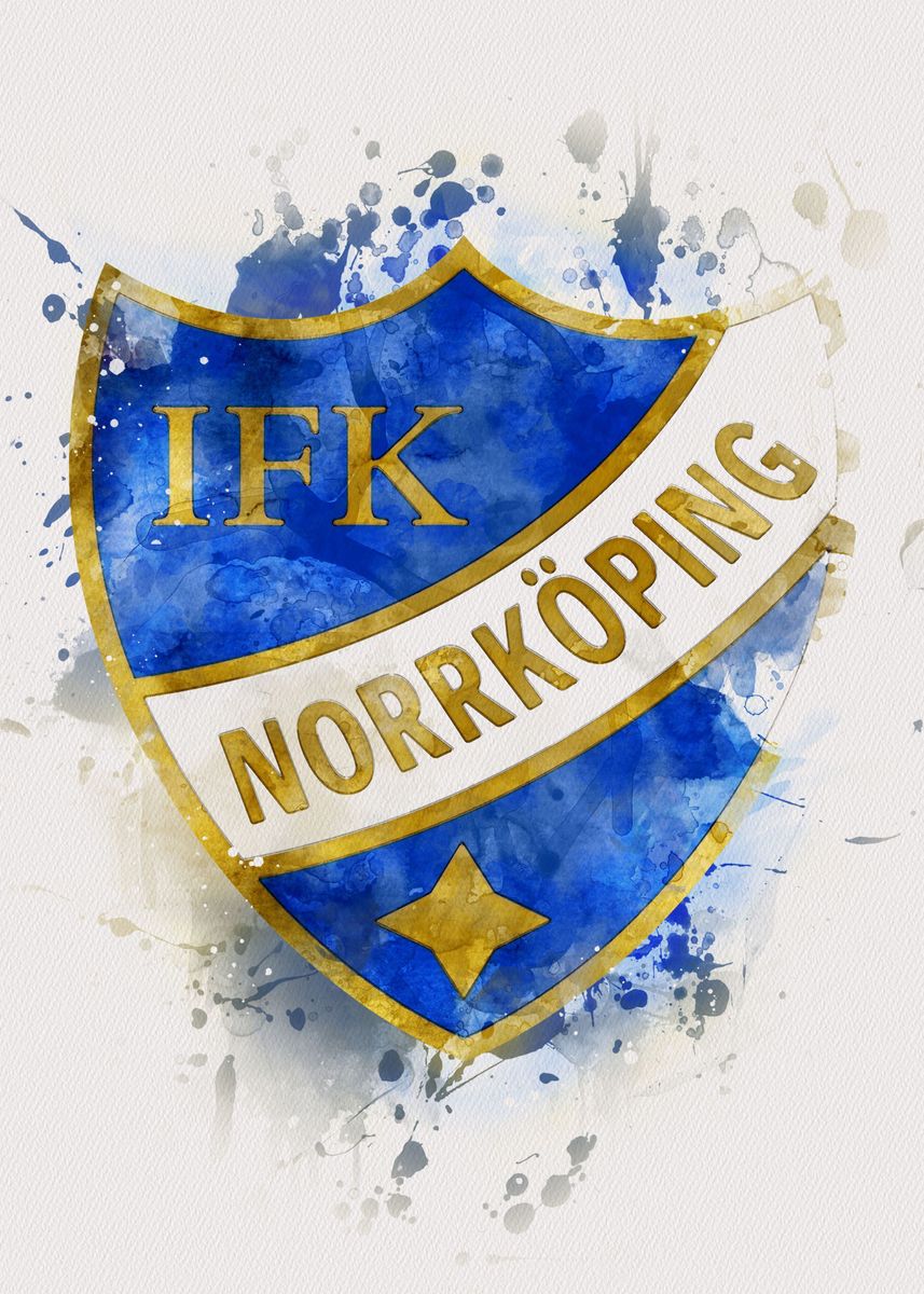 'IFK Norrkoeping' Poster, picture, metal print, paint by EstellKirlin ...