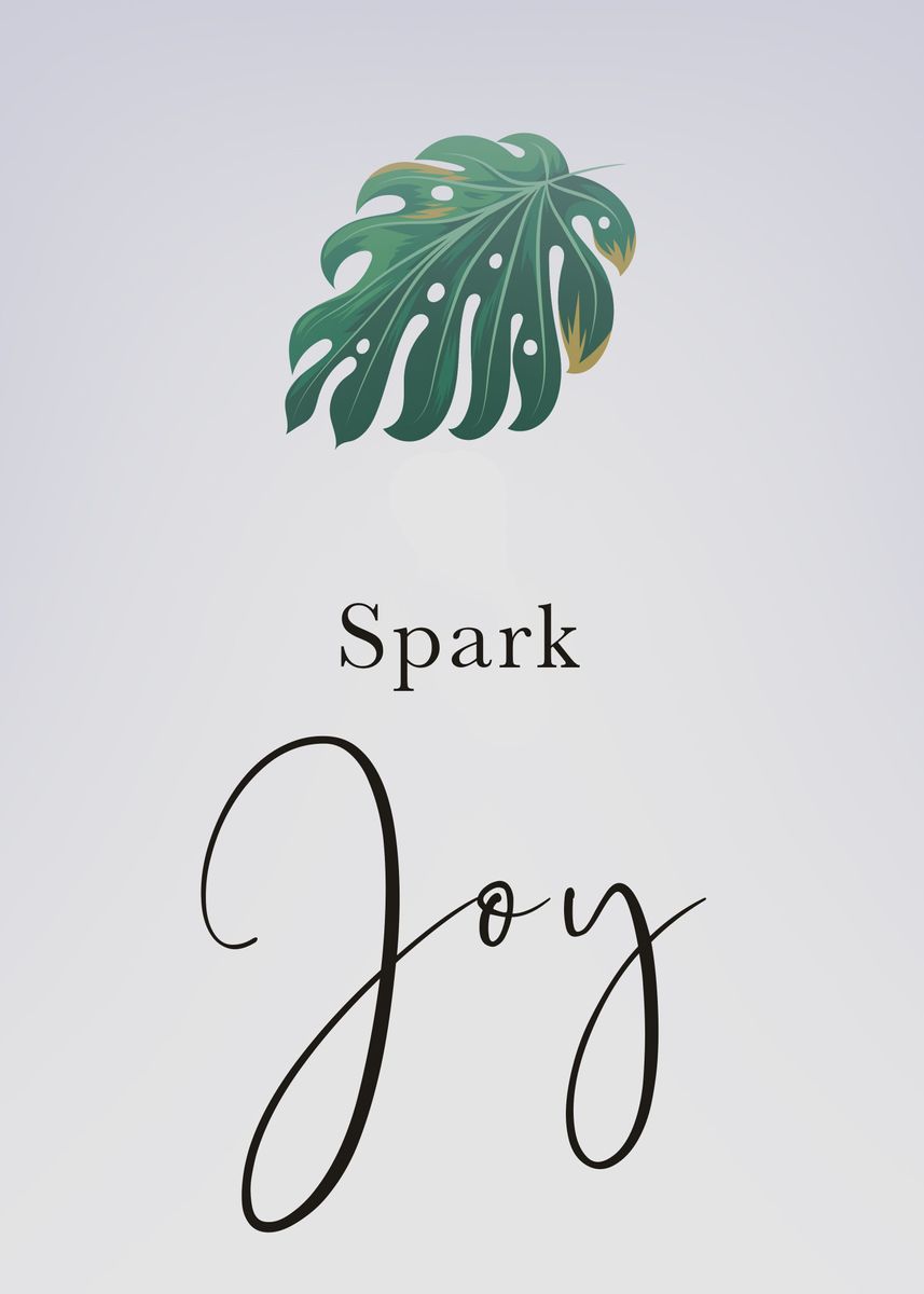 'Spark Joy' Poster, picture, metal print, paint by Evan Arrington ...