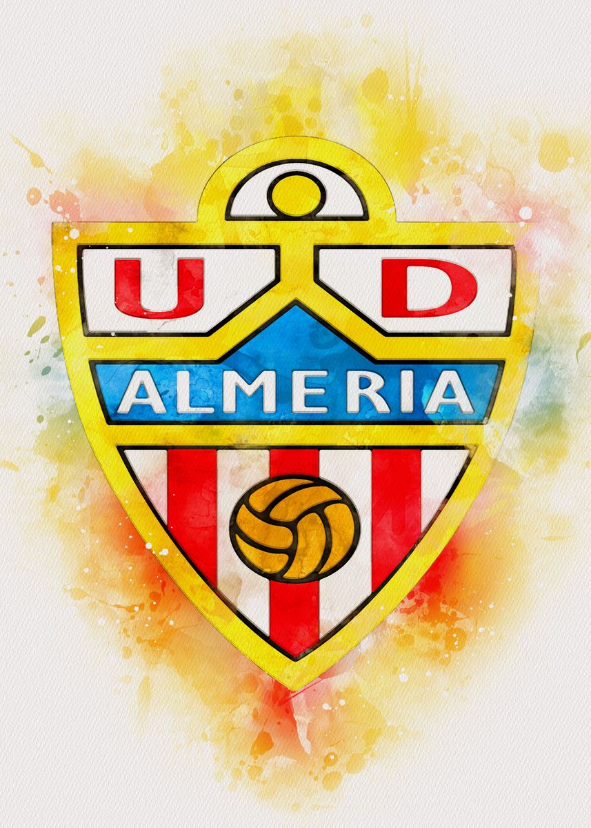 'Almeria FC' Poster, picture, metal print, paint by MarjorieC Newlin ...