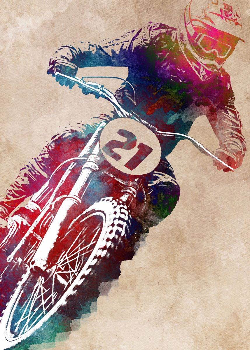 'Motor racing sport' Poster, picture, metal print, paint by JBJart ...