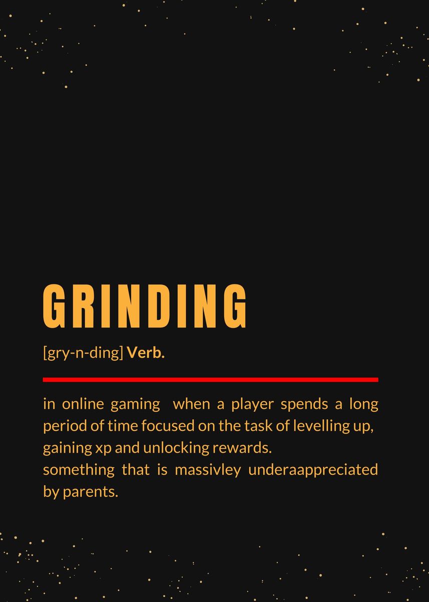 'Grinding in gaming' Poster, picture, metal print, paint by gani ismail ...