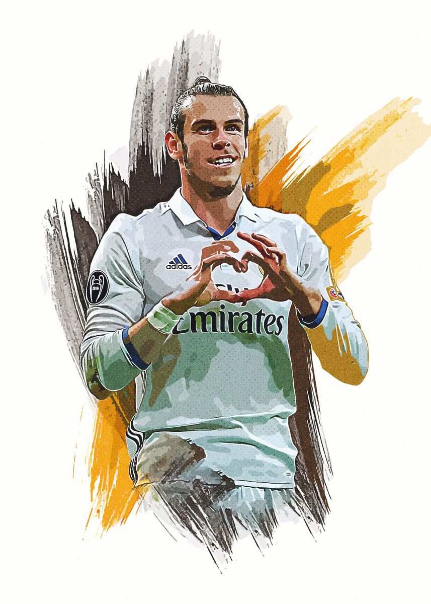 'Gareth Bale ' Poster, picture, metal print, paint by Elvira A. Nguyen ...