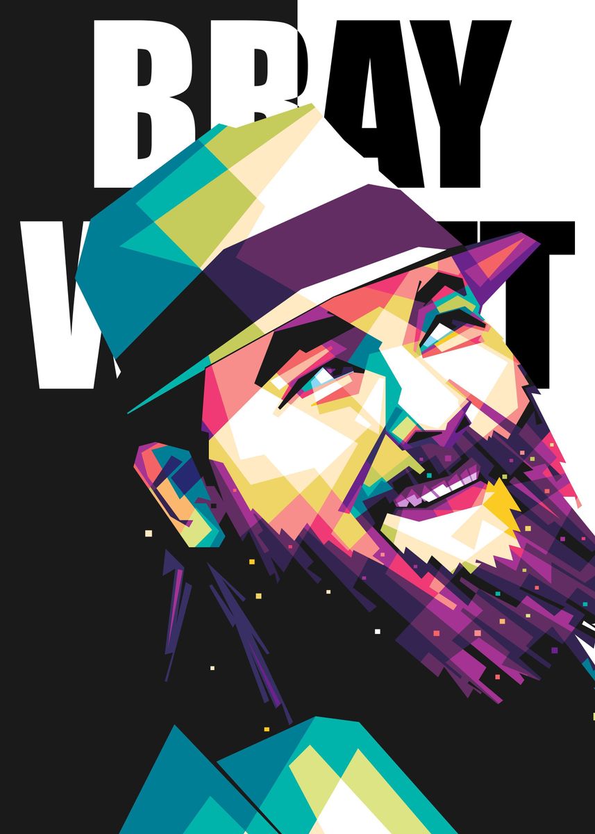 'pop art bray wyatt' Poster, picture, metal print, paint by Asran ...