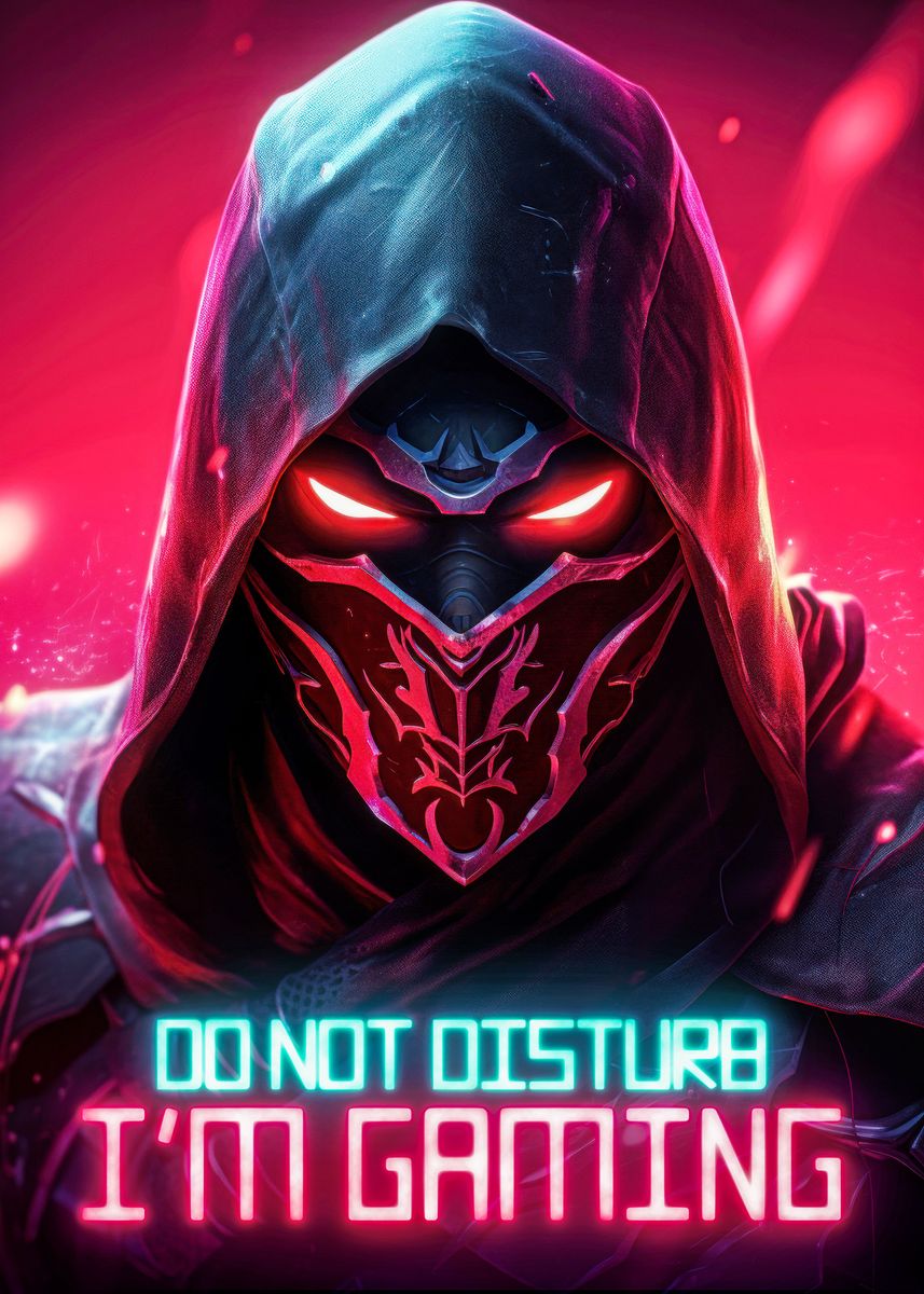 'Assassin Gaming' Poster, picture, metal print, paint by Pucaaa | Displate