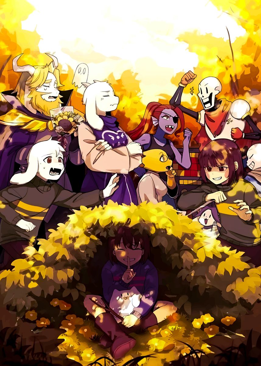 'Undertale' Poster, picture, metal print, paint by Quinle | Displate
