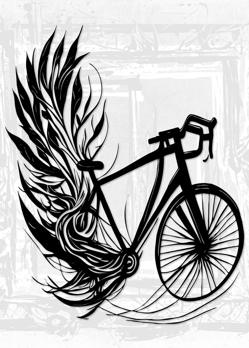 'Abstract Bike' Poster by Ilya Danilov | Displate